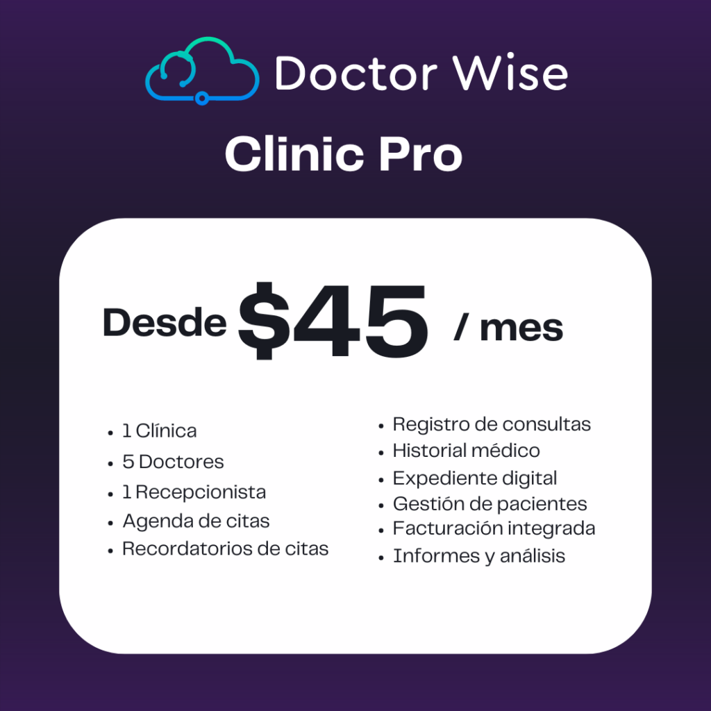 Clinic Pro – Pagos – Doctor Wise